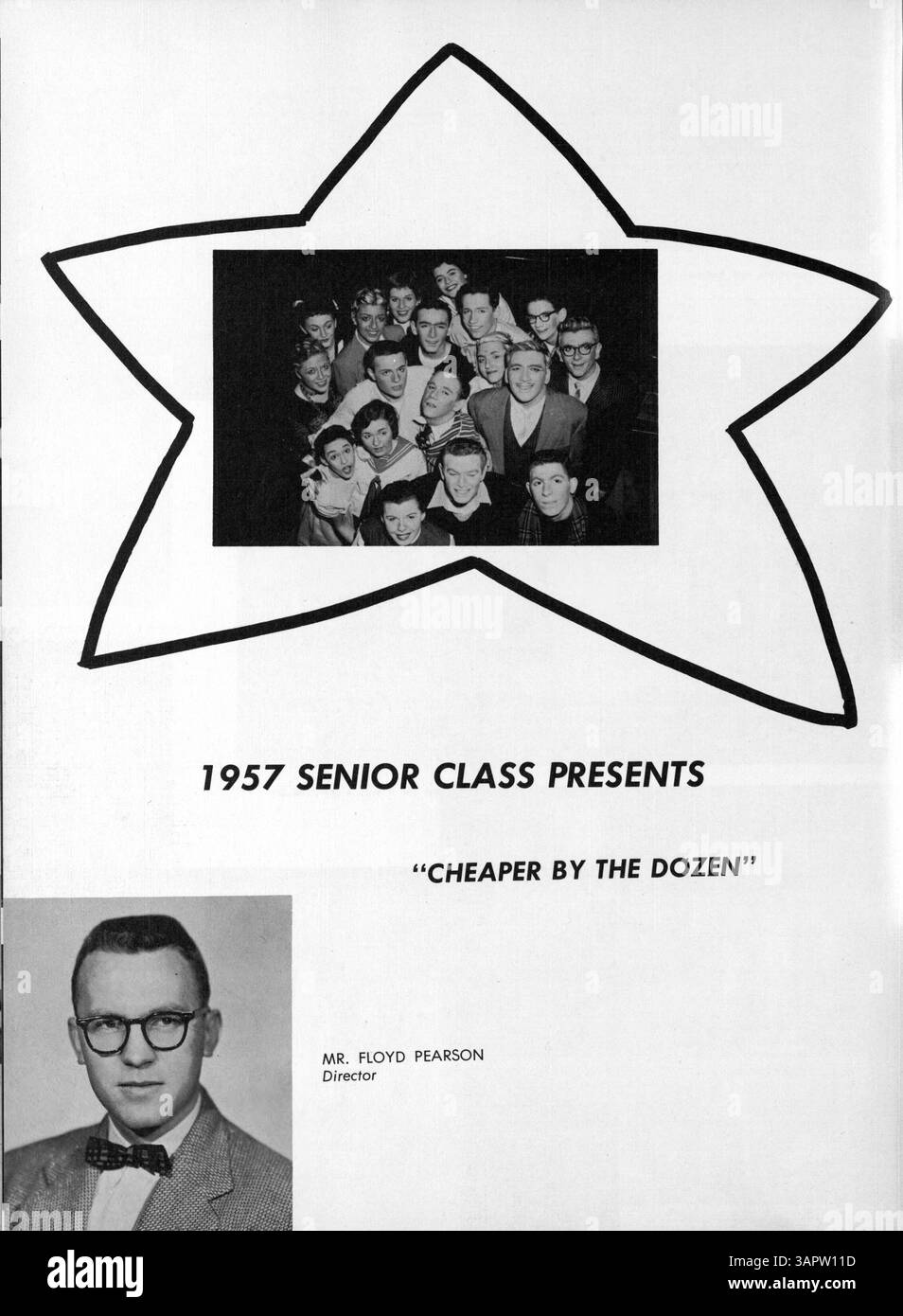 The 1957 North High Yearbook, '57 Polaris,' highlights the key events ...