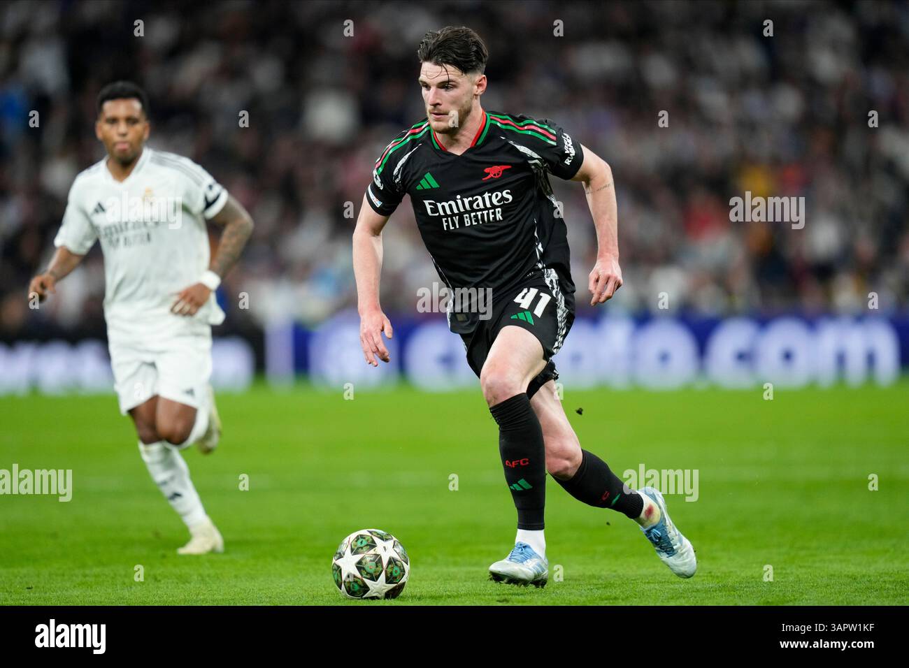 Madrid, Spain. 16th Apr, 2025. Declan Rice of Arsenal FC during the ...