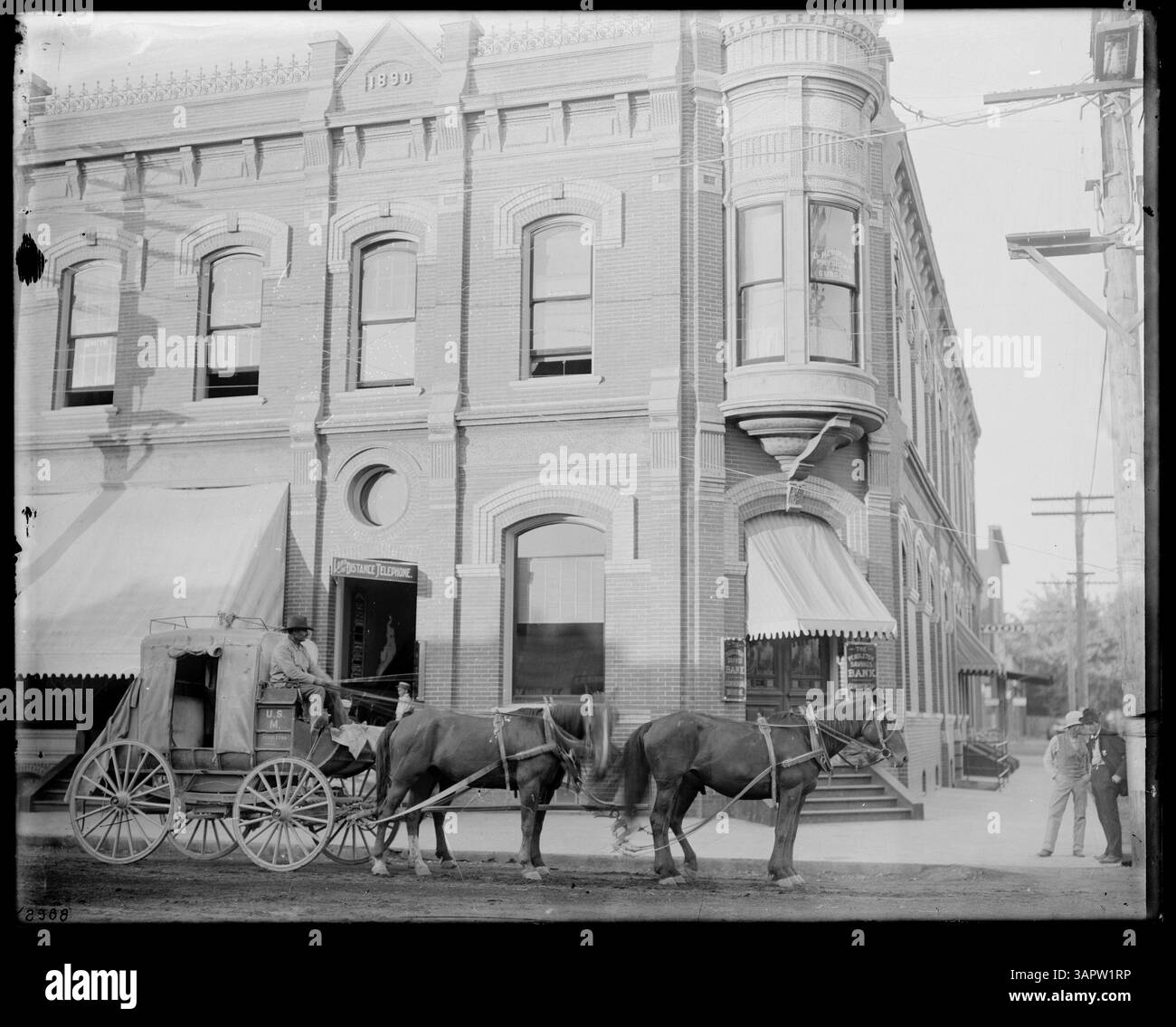 Photograph of the Pendleton and Ukiah stagecoach, with four horses, in ...