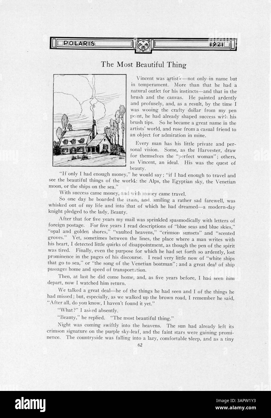 The 1921 Polaris yearbook from North High School highlights the students, teachers, clubs ...