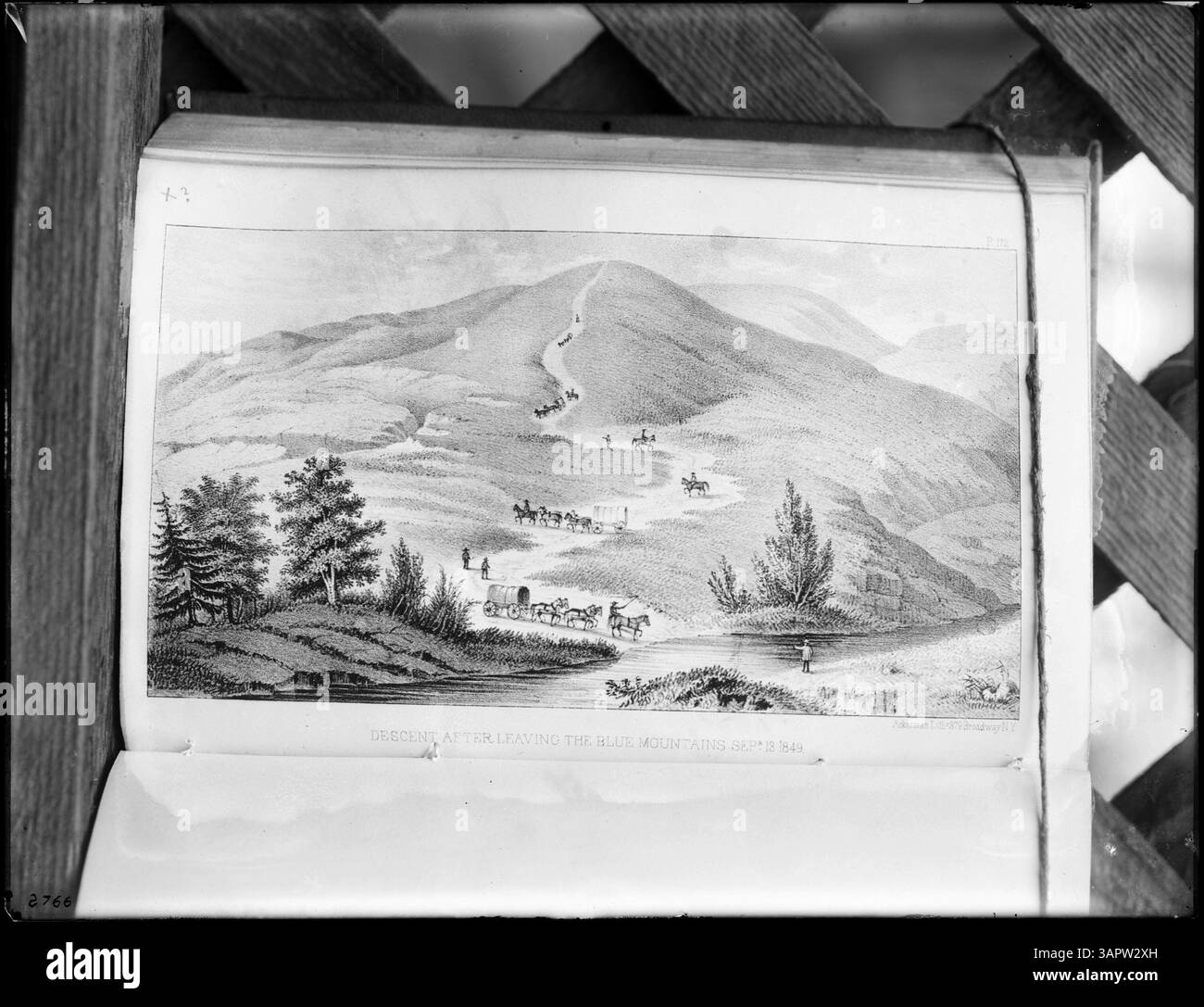 This illustration from Major Osborne Cross's journal depicts the ...