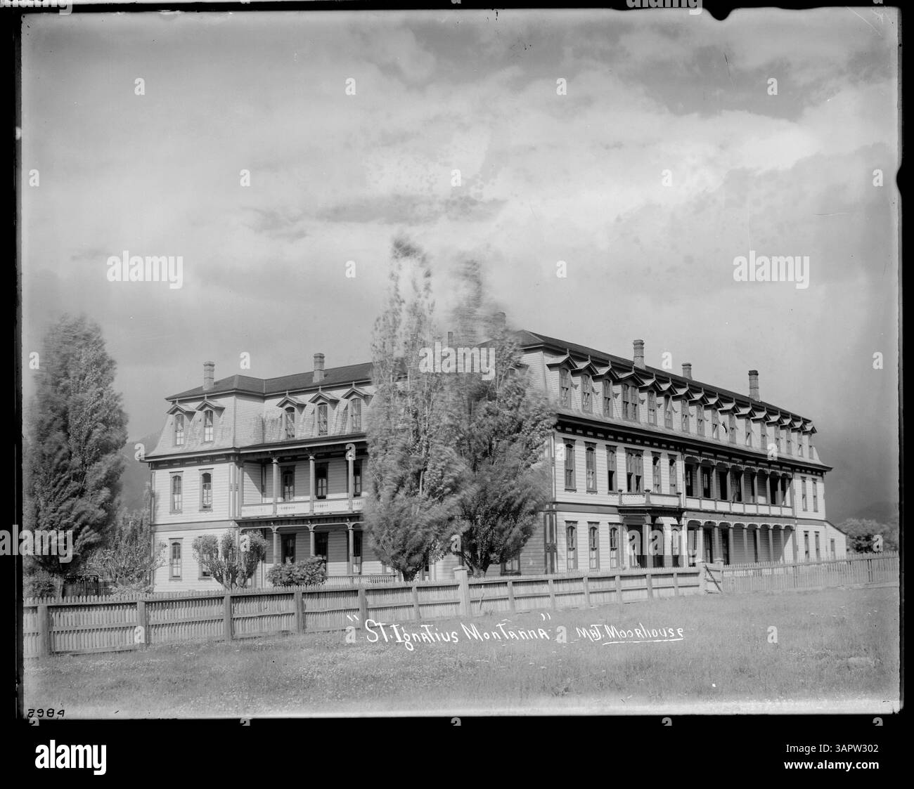 This photograph features individual buildings in St. Ignatius, Montana ...