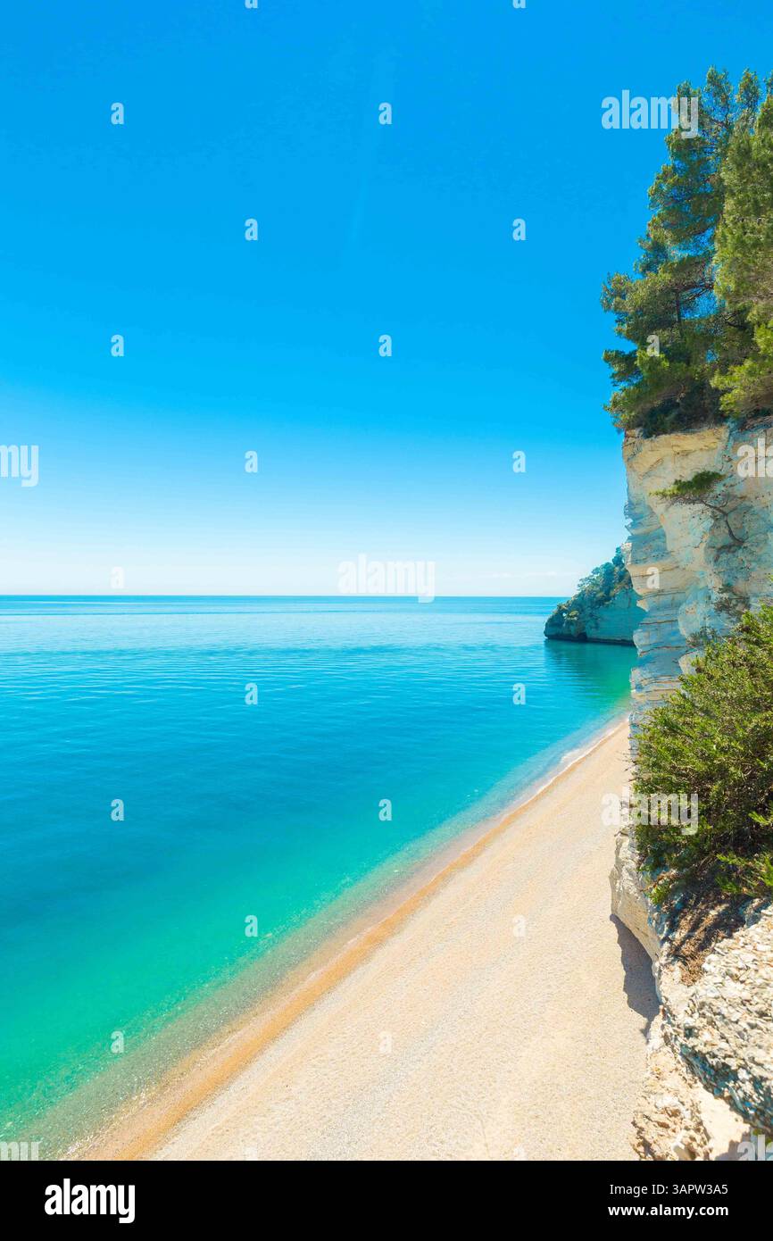The Vignanotica beach, in Apulia region, north Italy Stock Photo - Alamy