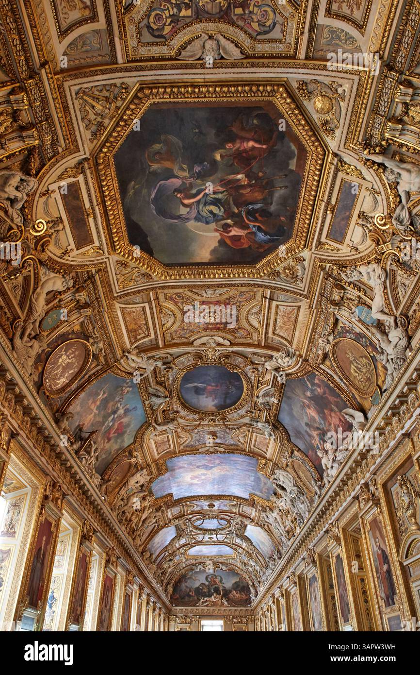 Apollo gallery at the Louvre Museum, Paris, France Stock Photo - Alamy