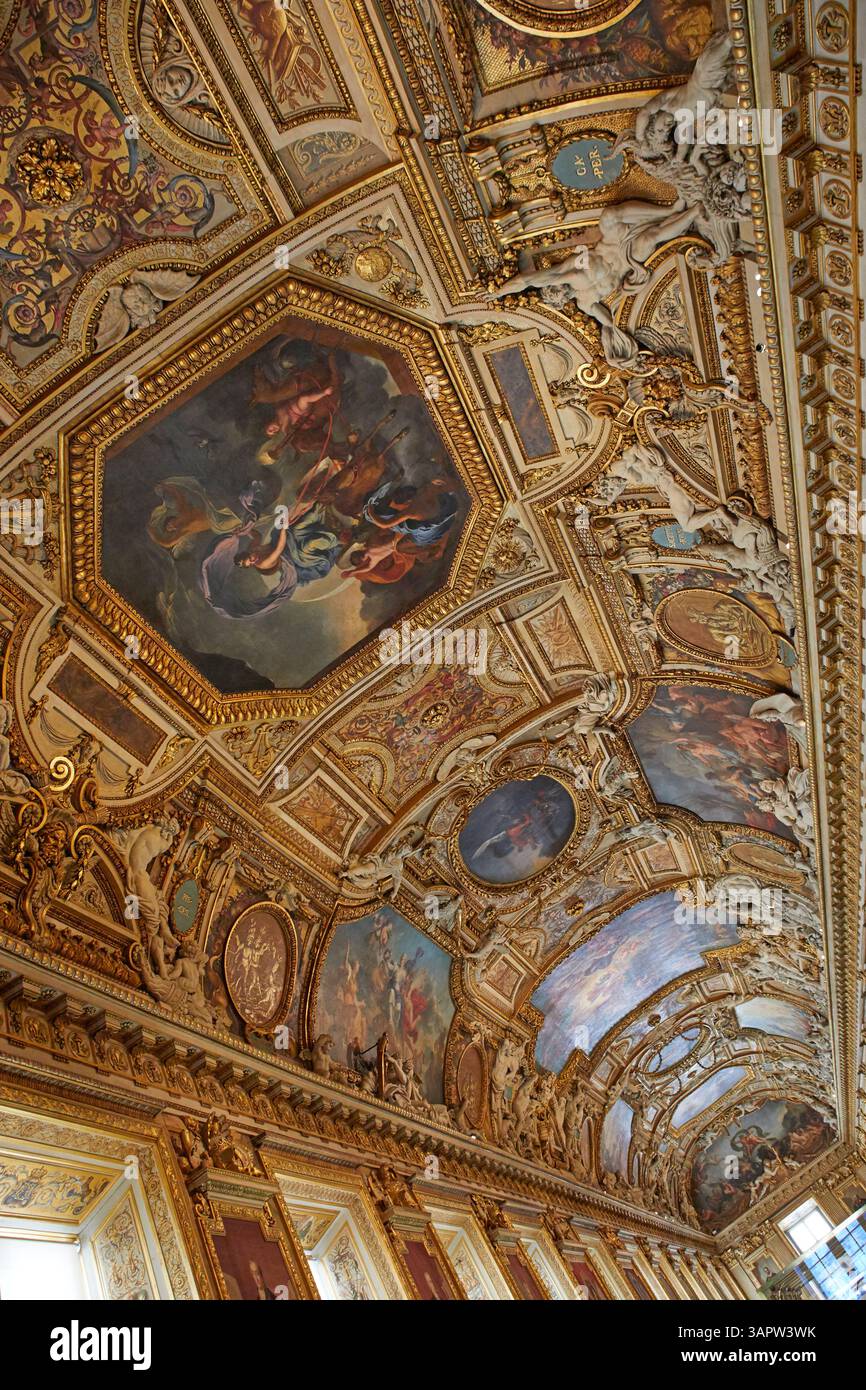 Apollo gallery at the Louvre Museum, Paris, France Stock Photo - Alamy