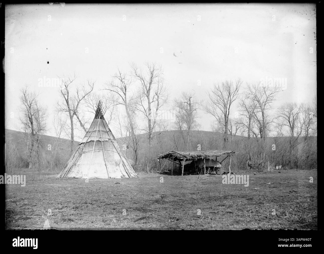 This photograph by Lee Moorhouse features a tipi, or covered pavilion ...