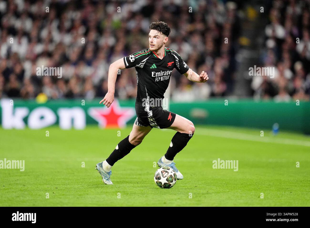 Arsenal's Declan Rice during the UEFA Champions League quarter-final ...