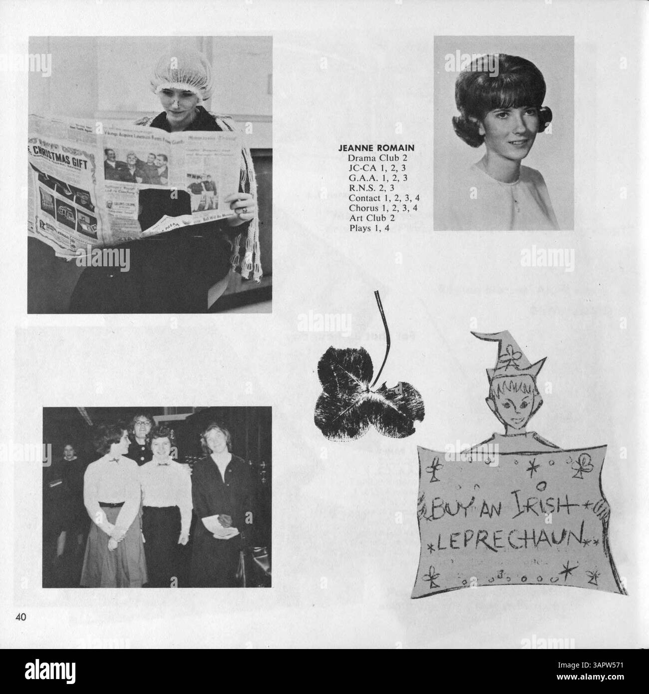 The 1965 Regina Yearbook, titled Trio, documents the students, teachers ...