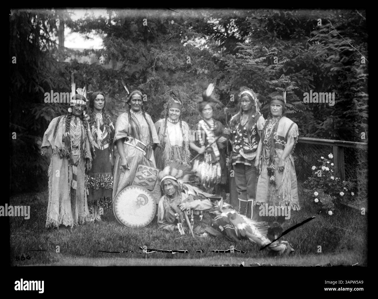 This photograph shows a society circus troupe performing in Indian ...