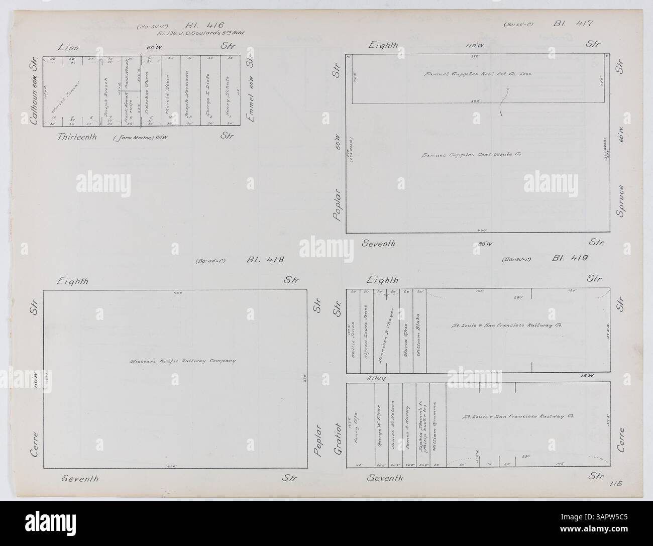 This volume documents the urban blocks in Missouri, focusing on those ...
