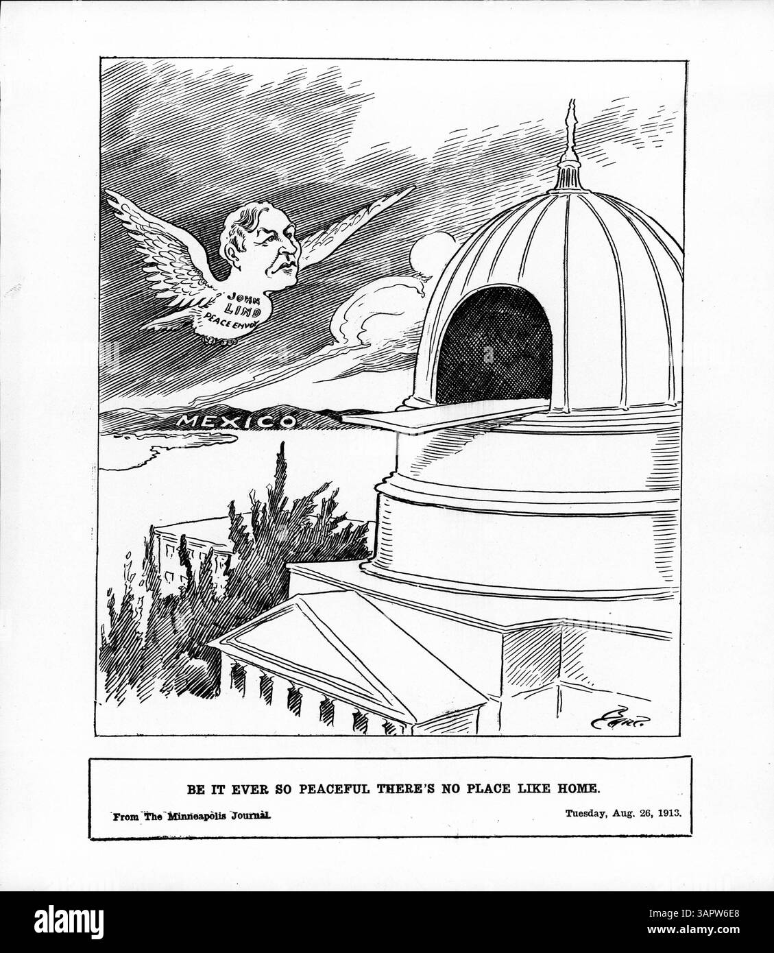 John Lind, Peace Envoy to Mexico, returns to the United States after ...