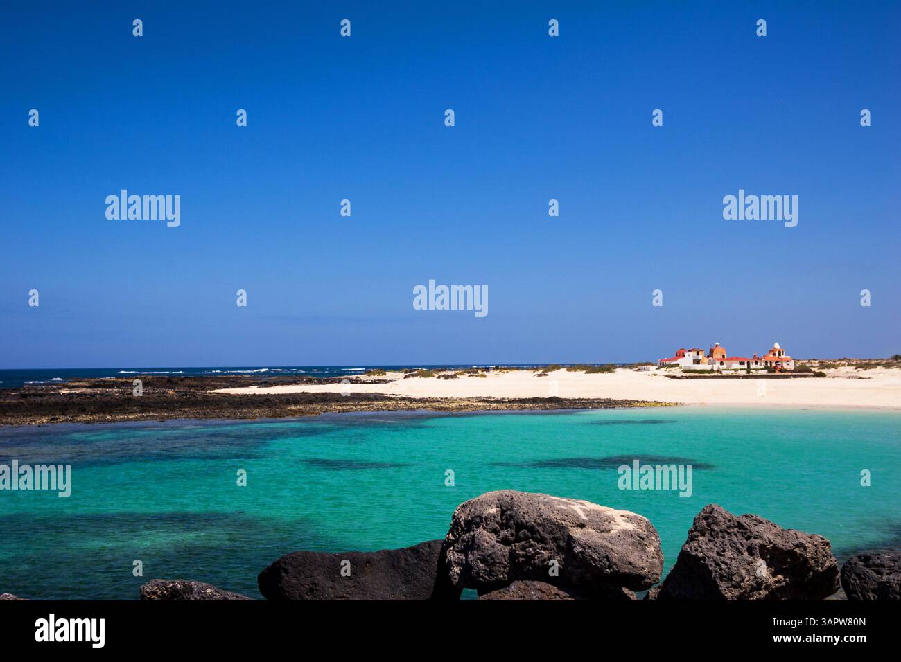 Castillo Beach of El Cotillo on Fuerteventura . Canary Island. Spain ...