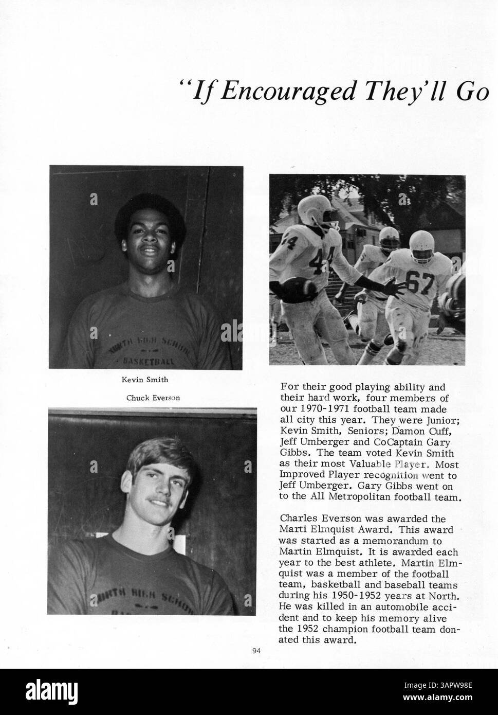 The 1971 'Polaris' yearbook from North High School records the events ...