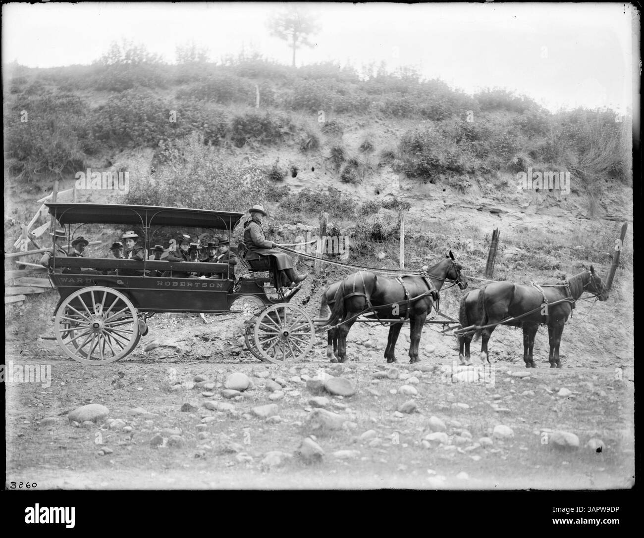 This photograph by Lee Moorhouse shows the Ward & Robertson stage coach ...