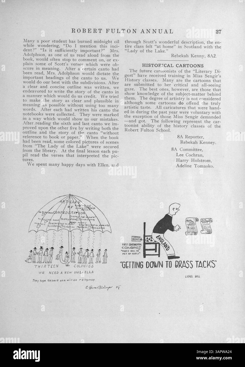 This 1927 yearbook from Fulton Elementary captures the academic and ...