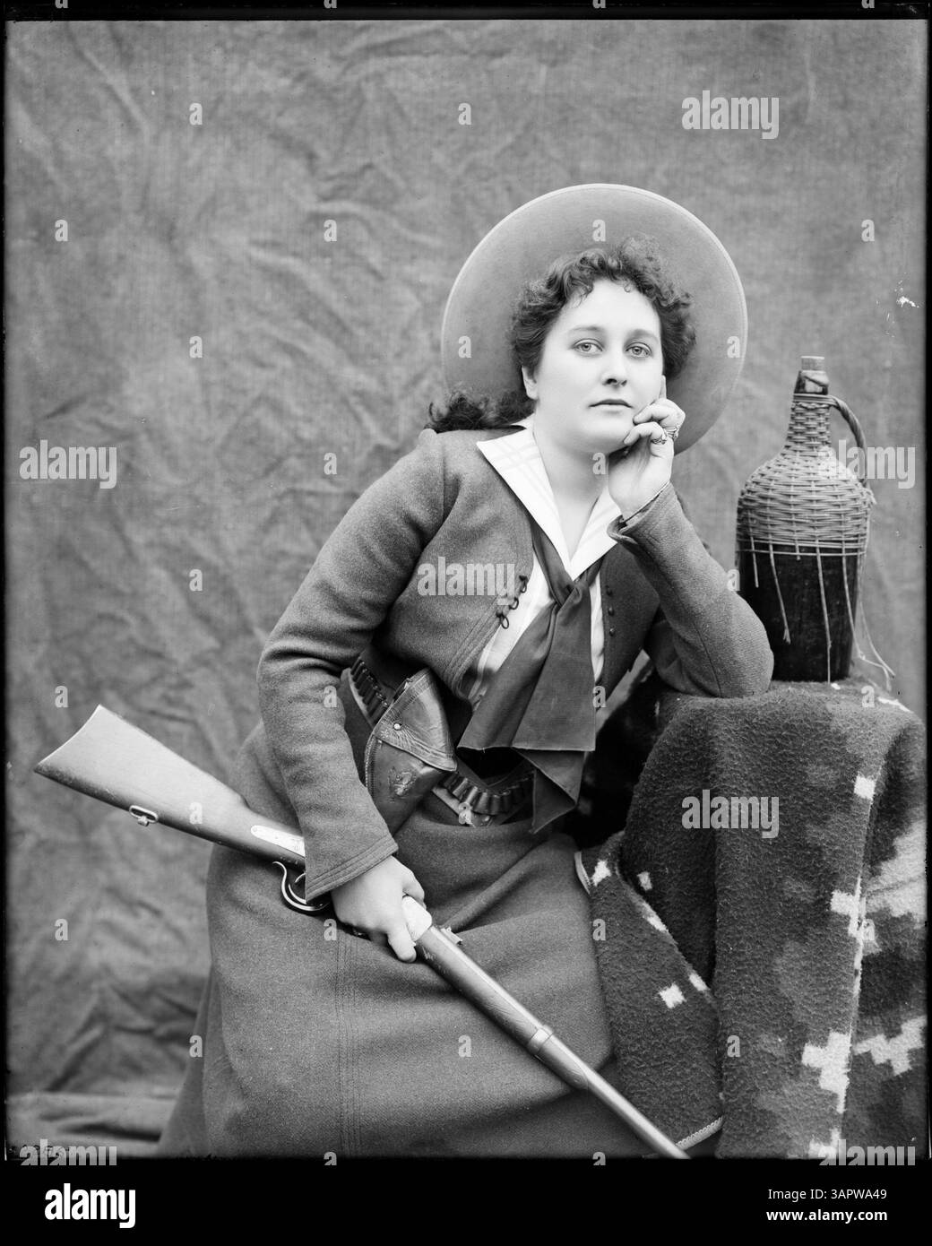 Photograph from Lee Moorhouse collection of Alice Archer in shooting ...
