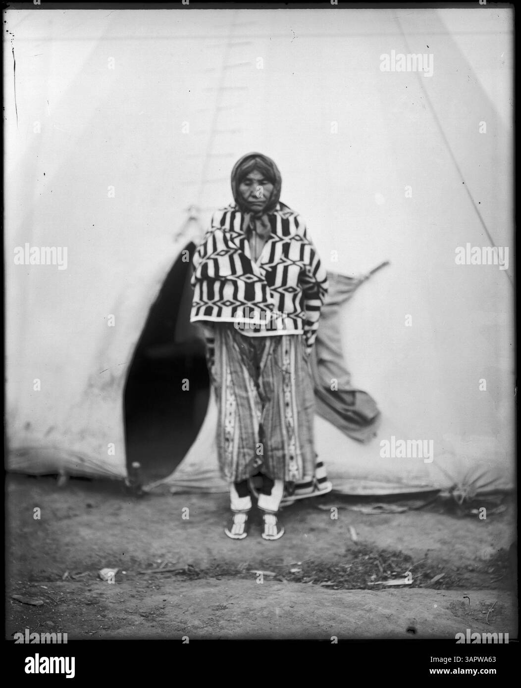 This photograph by Lee Moorhouse depicts Mrs. Wheat-Soot, an elderly ...
