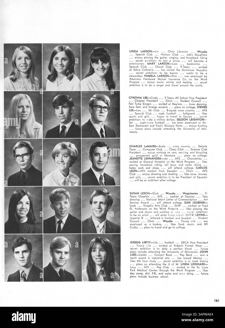 The 1970 Southwest High School yearbook, Wagistanian 70, captures the ...