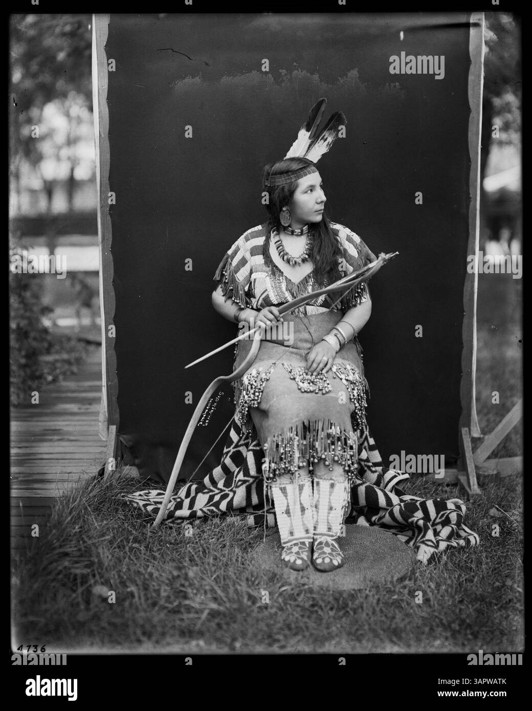 This photograph shows various tribal women in regalia, representing ...