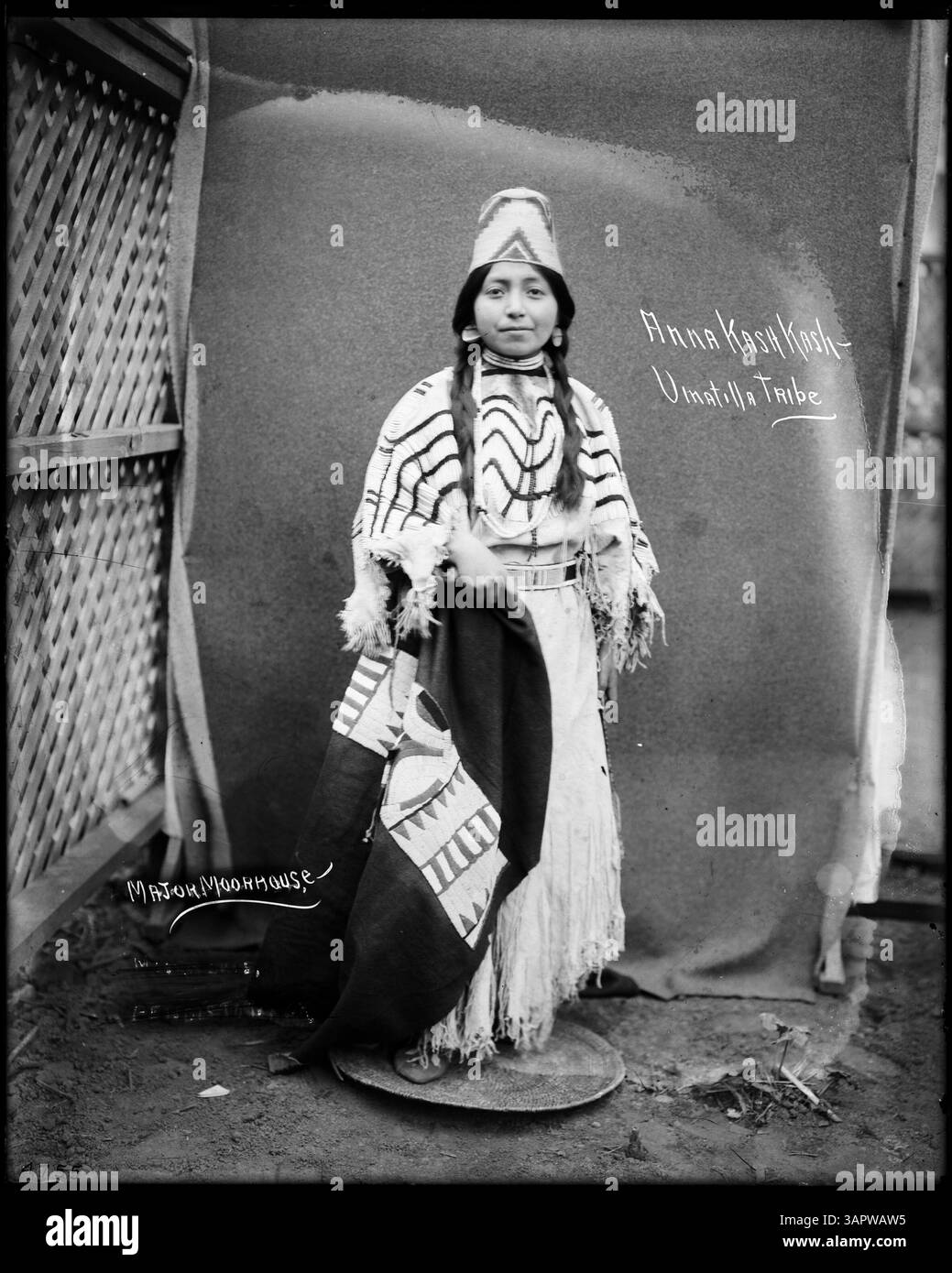 This image, taken by Lee Moorhouse, portrays Anna Kash Kash, a Cayuse ...