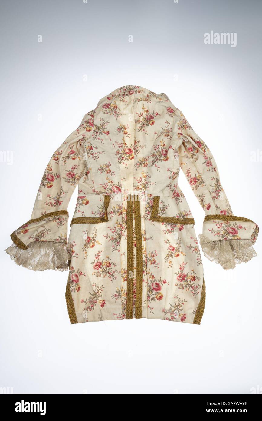 A boy's 18th-century court costume, including a jacket, waistcoat, and ...