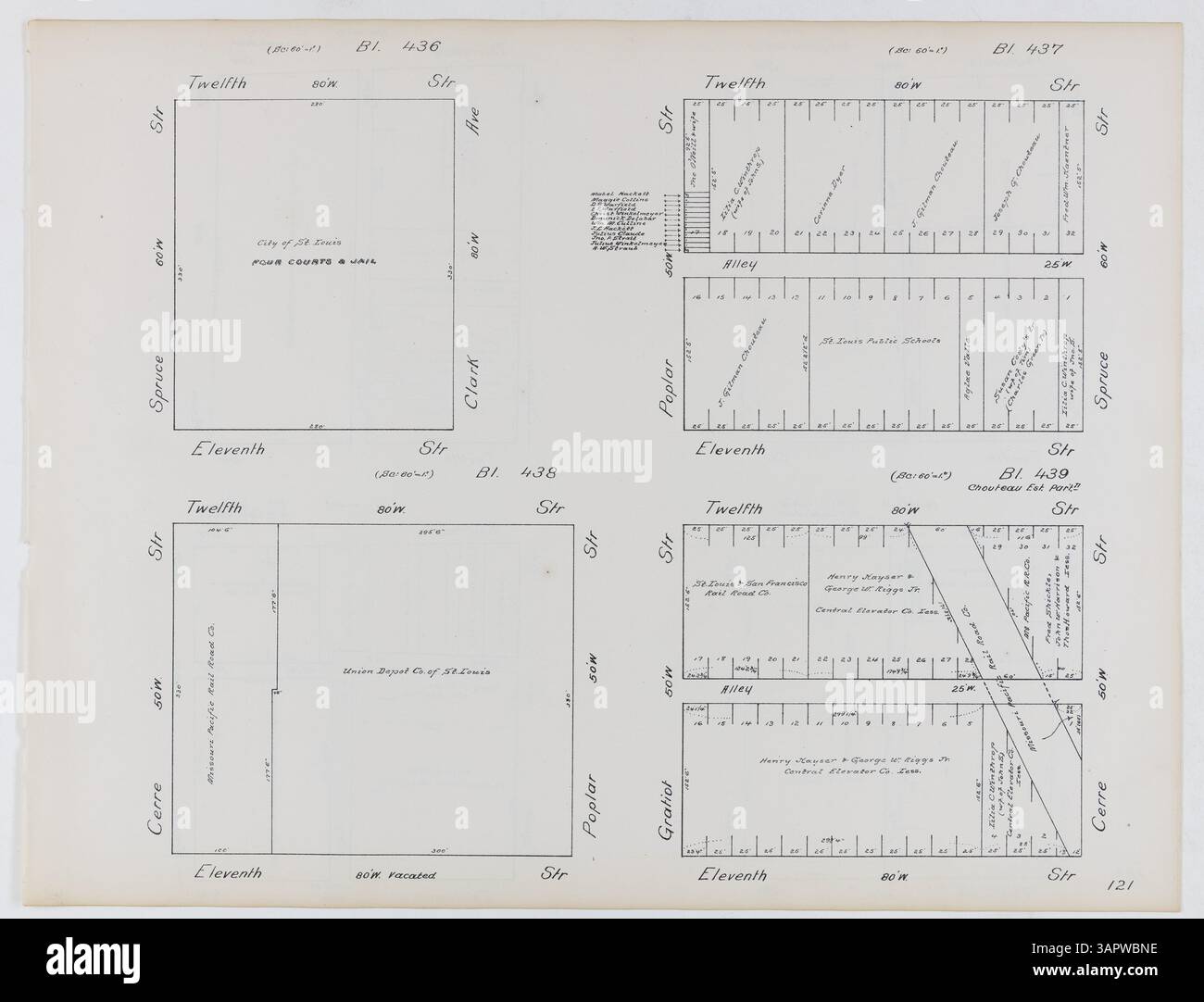 A page from the City Blocks map series (1888-1892), Volume 1, showing ...