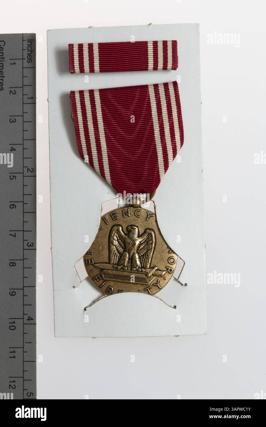 The replacement Army Good Conduct Medal and Ribbon Bar set awarded to ...