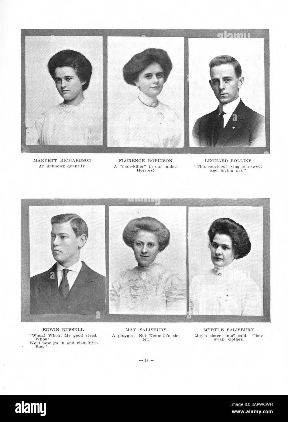 This 1909 yearbook from East High School captures the students ...
