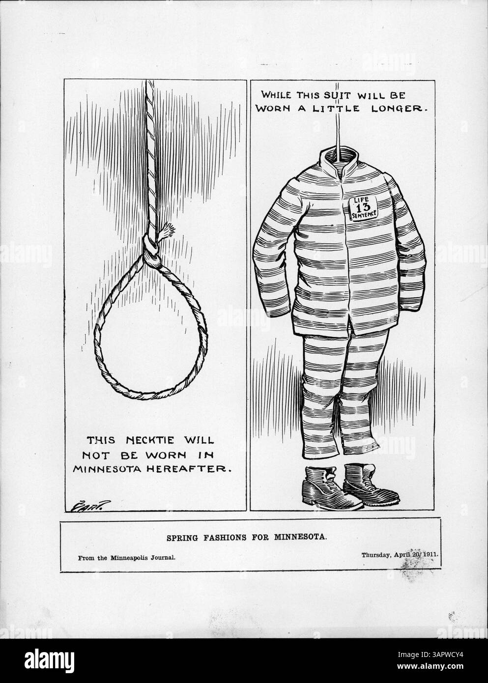 In 1911, Minnesota passed a law banning capital punishment, marking a ...