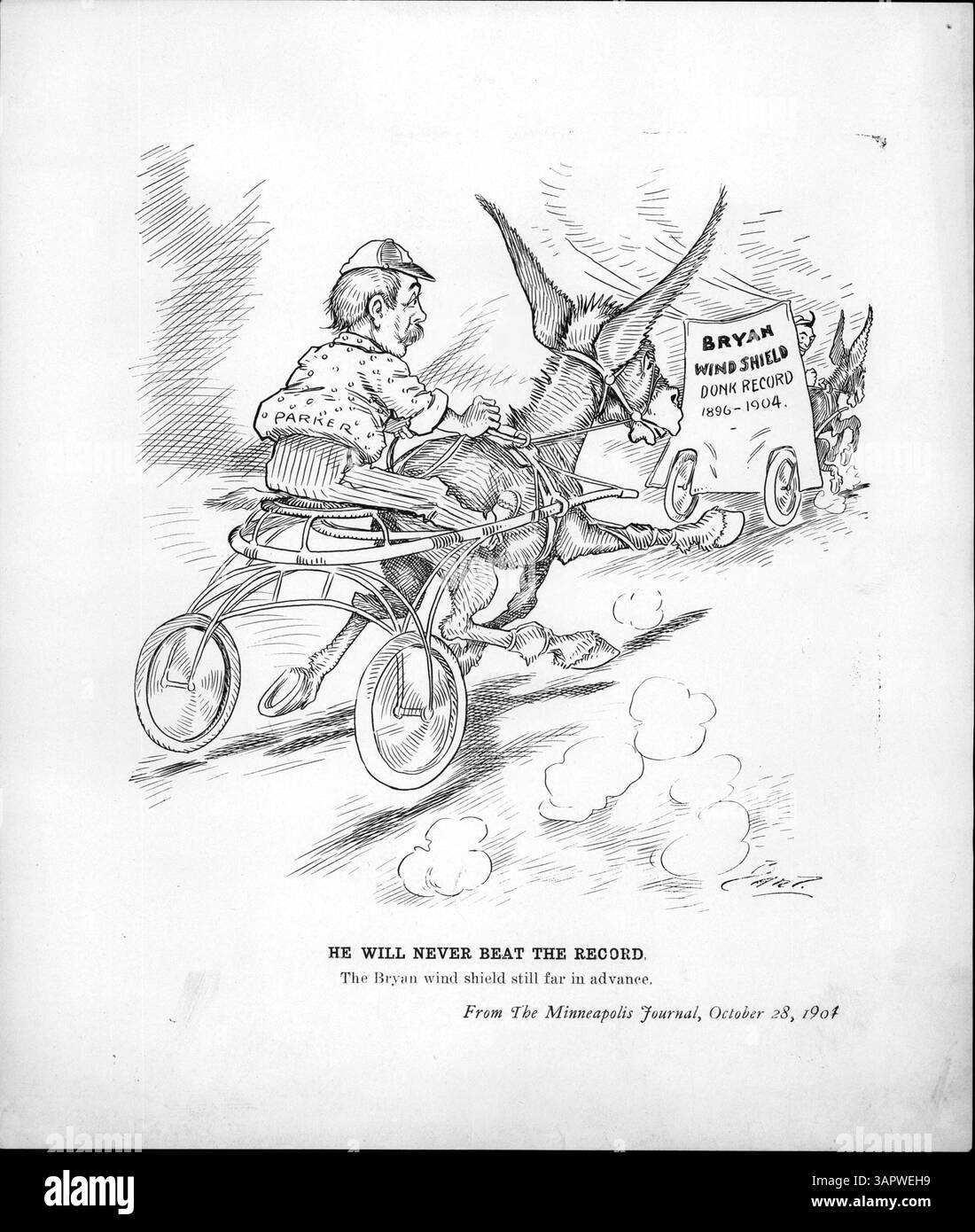 This image captures a donkey cart race where the Bryan 'wind shield ...