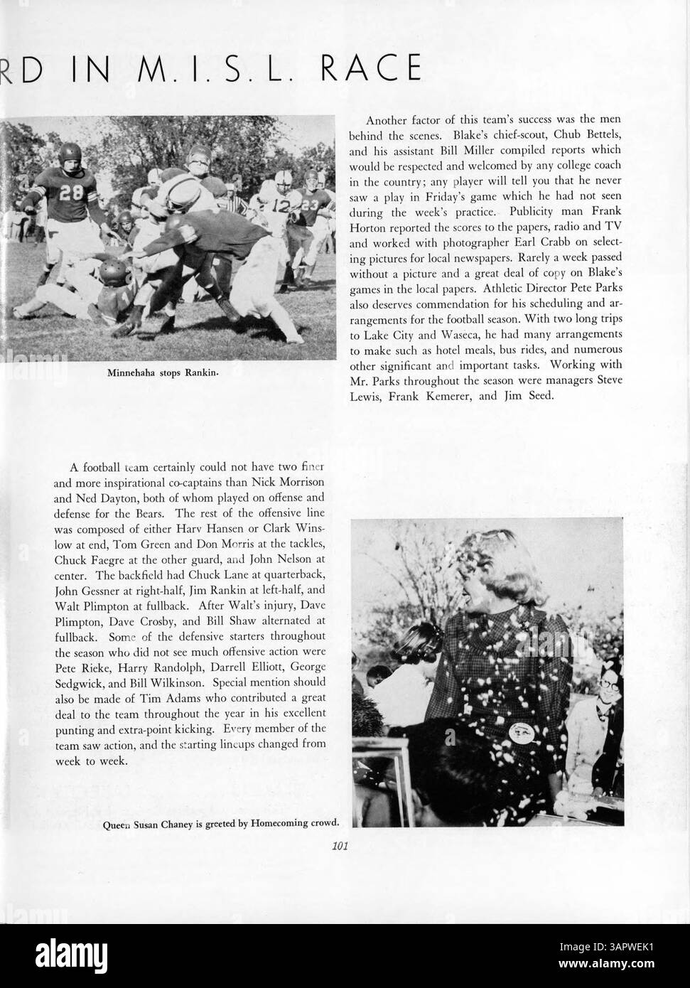 The 1958 Blake Yearbook, CALL O'PAN, is a historical document that ...