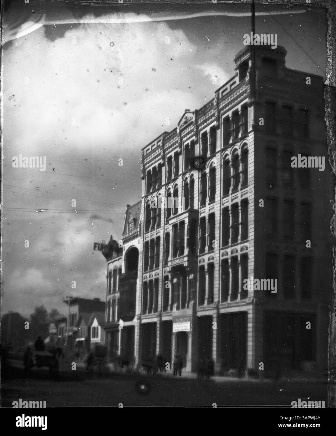 The Boston Block, a historic building completed in 1881, was destroyed ...