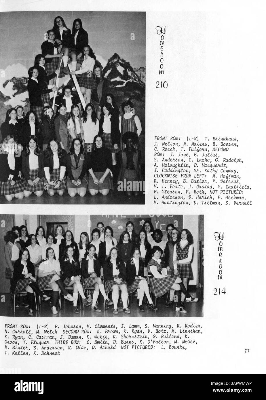 This high school yearbook from 1974 documents various aspects of the ...