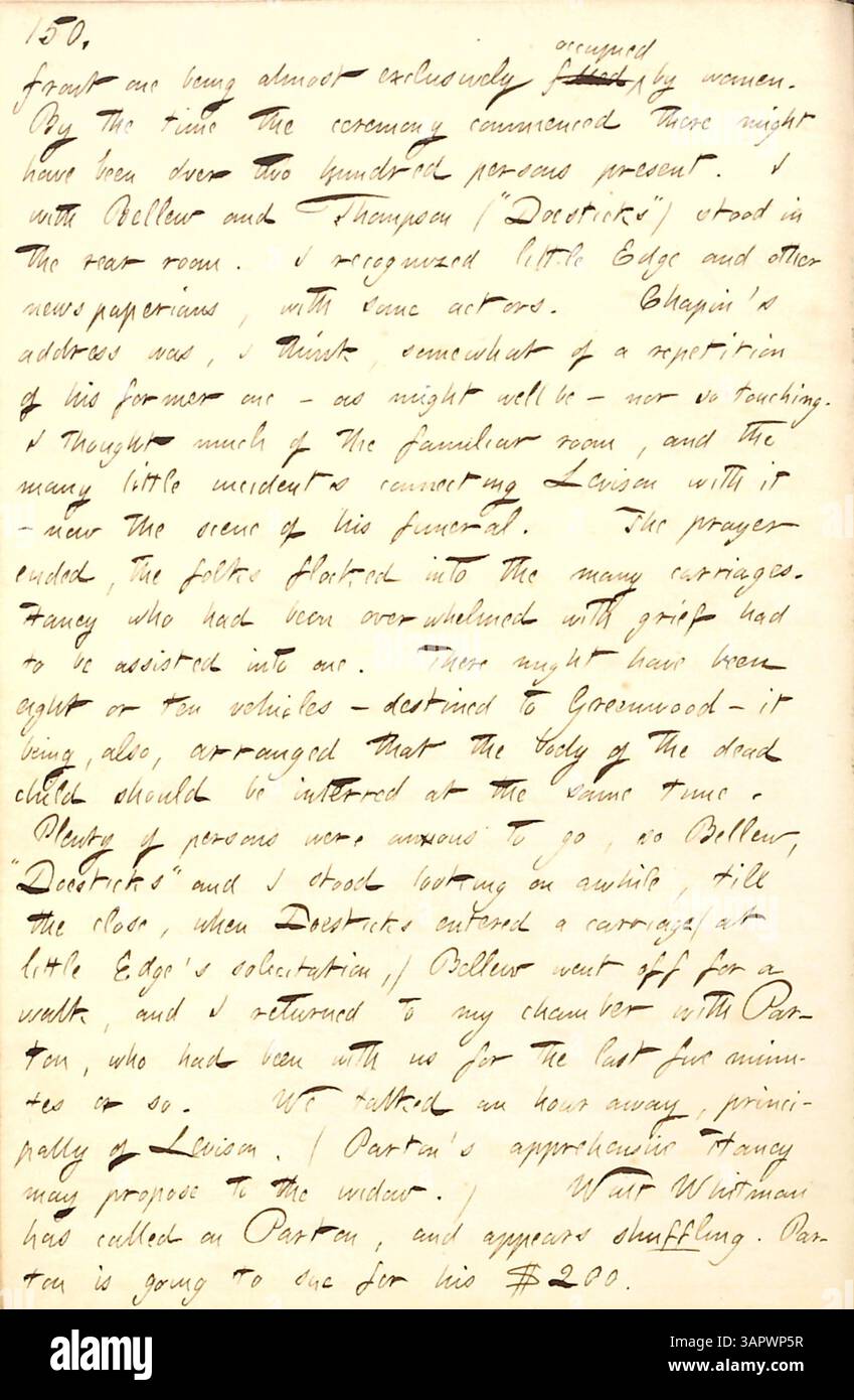 William levison funeral hi-res stock photography and images - Alamy