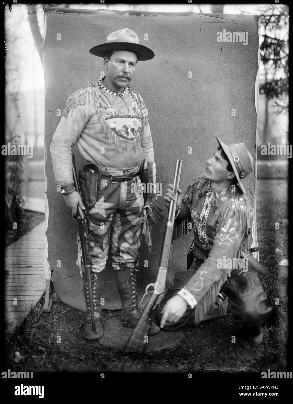 This photograph by Lee Moorhouse shows Munshang the cowboy in costume ...
