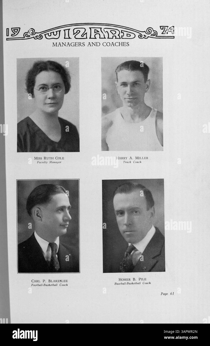 The 1924 'Wizard' yearbook from Edison High School captures key moments ...