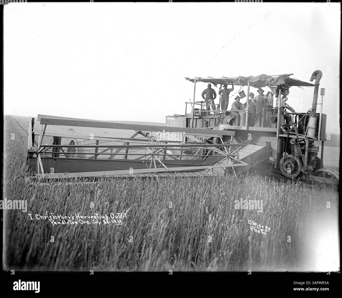 This photograph features I. Christopher’s harvesting outfit, a self ...