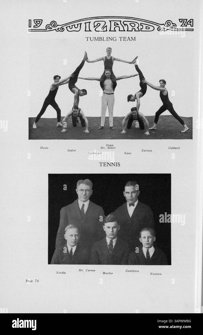 The 1924 Wizard yearbook from Edison High School documents the key ...