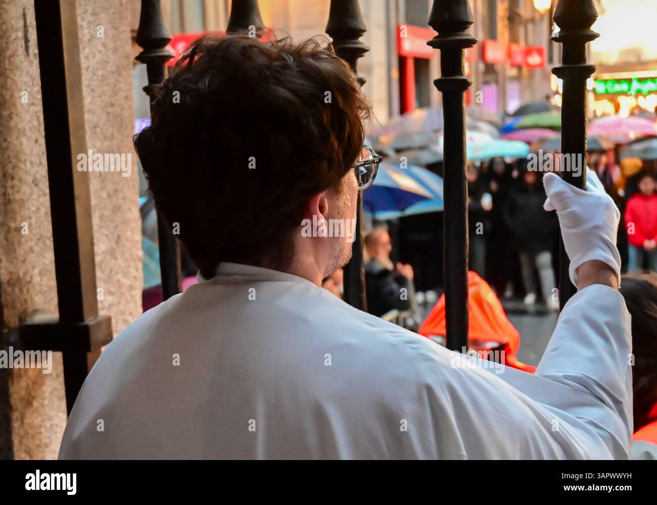 Madrid, Madrid, SPAIN. 16th Apr, 2025. Despite the procession's ...