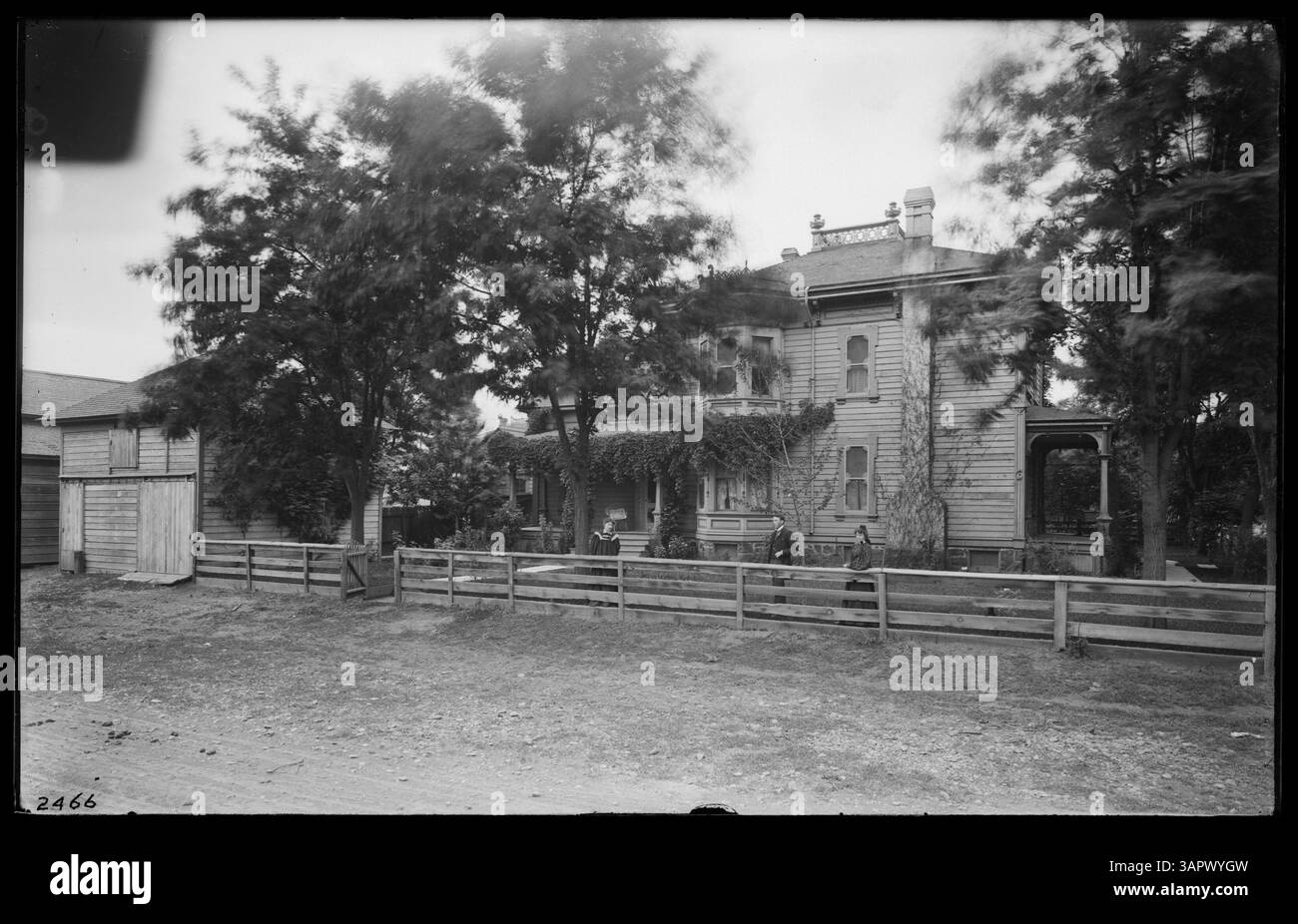 This photograph by Lee Moorhouse captures residences in Pendleton. It ...