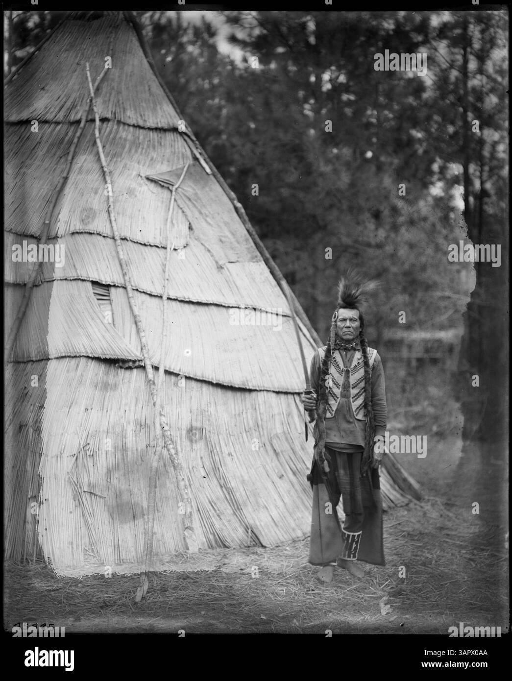 Photograph by Lee Moorhouse of Dr. Whirlwind, a Cayuse tribal man in ...
