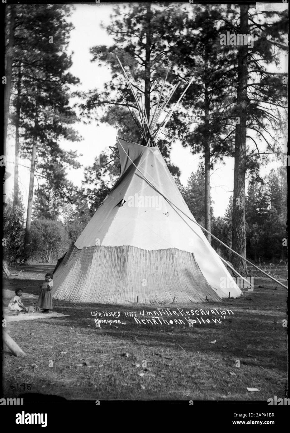 This photograph by Lee Moorhouse shows camps on the Umatilla Indian ...