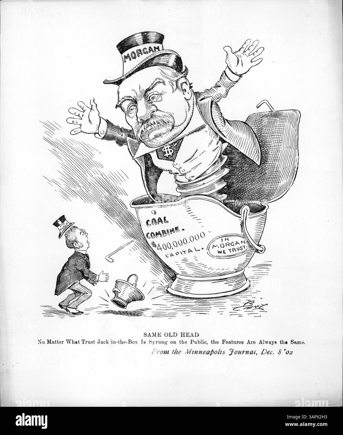 The public reacts to J. Pierpont Morgan's sudden appearance from the ...