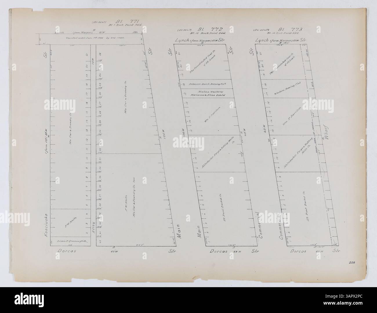 This volume contains maps of city blocks 1-800 in St. Louis from 1888 ...