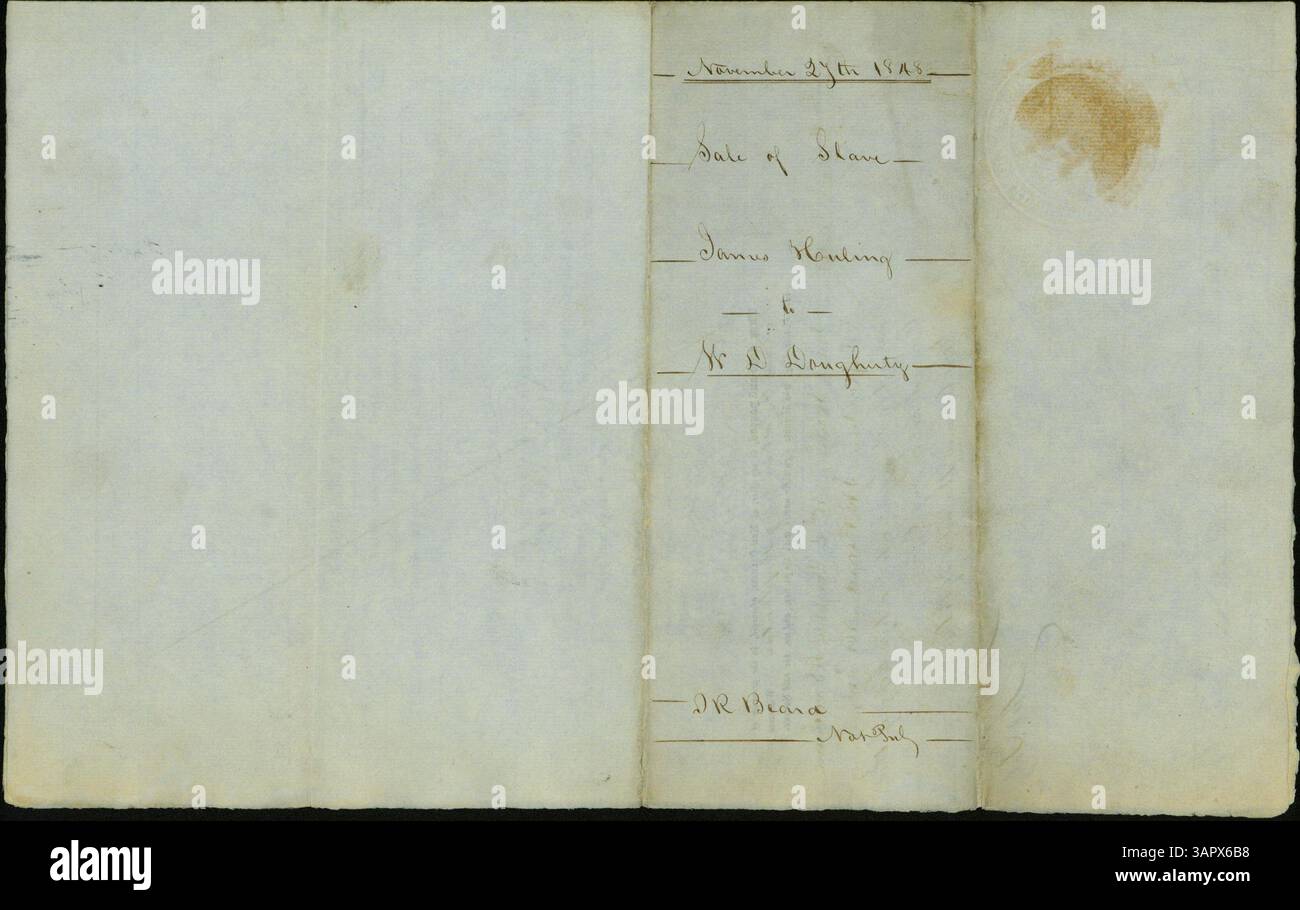 A notarized receipt for $400 signed by Joseph Roberts Beard, notary ...