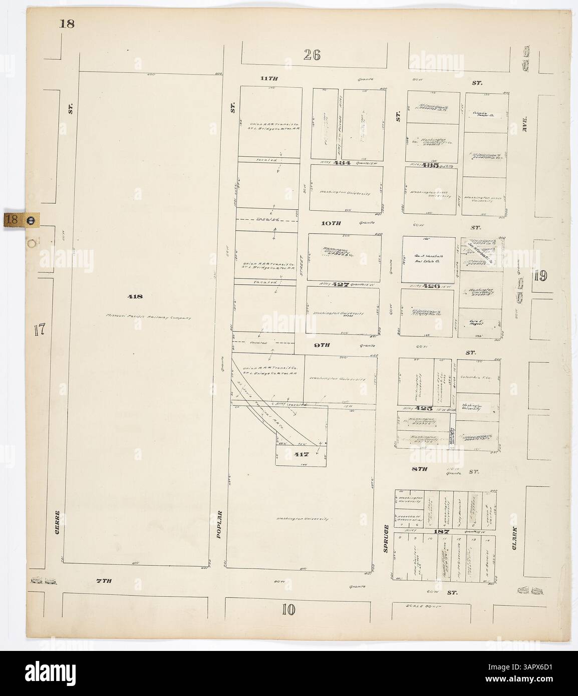 This page from the Atlas of the City of St. Louis provides detailed ...
