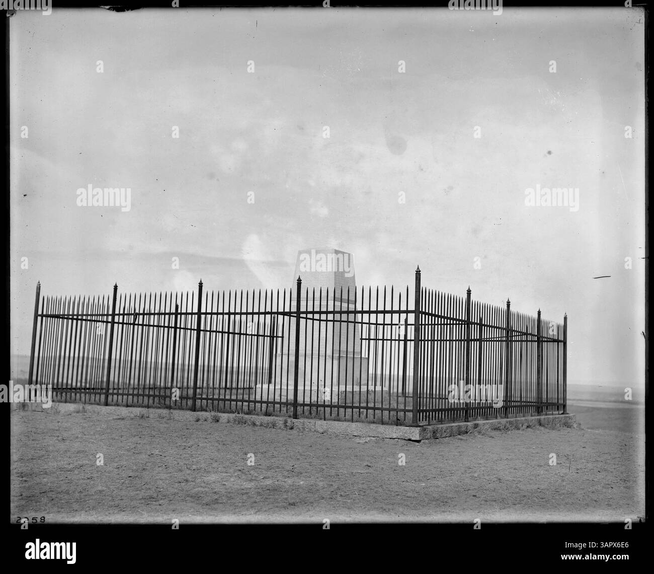 Photograph of the Custer monument at the Custer battlefield in Montana ...