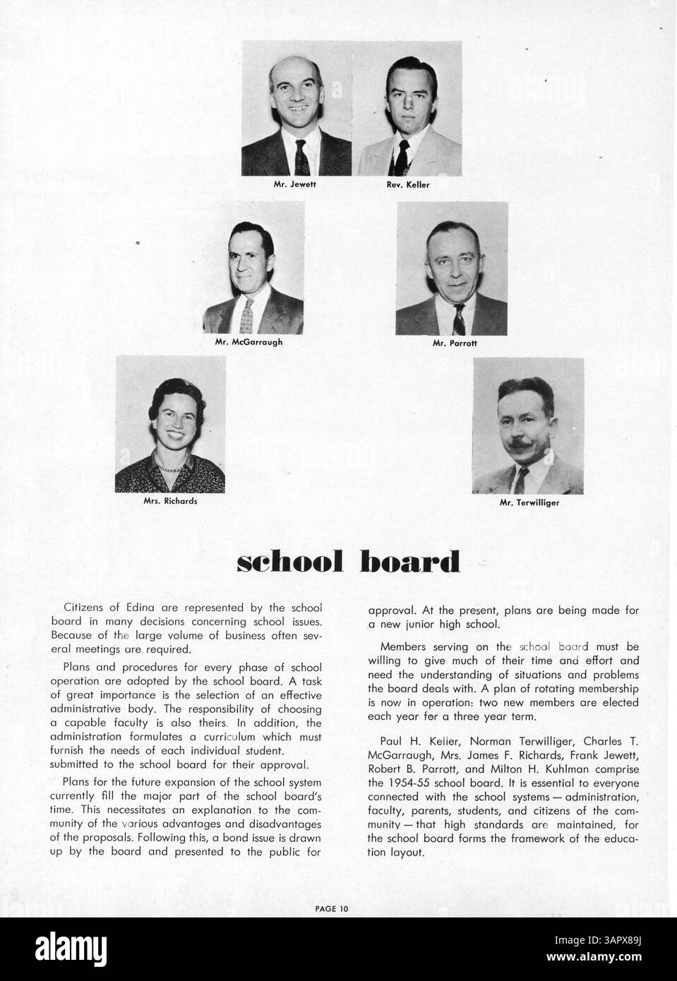 The 'Whigrean' 1955 yearbook from Edina-Morningside High records the ...