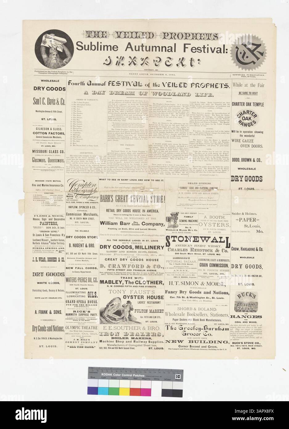 A detailed description and illustration of the parade floats from the ...