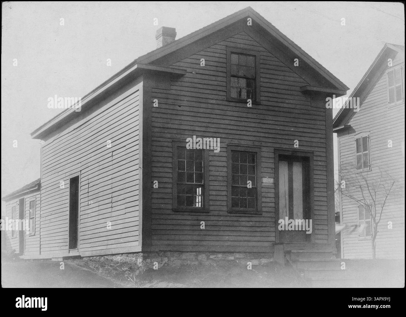 The first house in Minneapolis, built in 1849 by Col. John H. Stevens ...